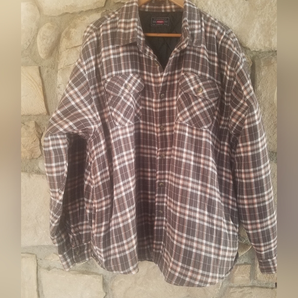 Wrangler | Shirts | Wrangler Premium Quality Plaid Quilted Shirt Jacket ...